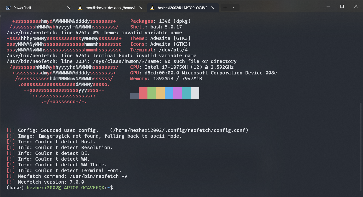Neofetch reports incorrect information on Windows 11 WSL2 · Issue #1980 · dylanaraps/neofetch ...