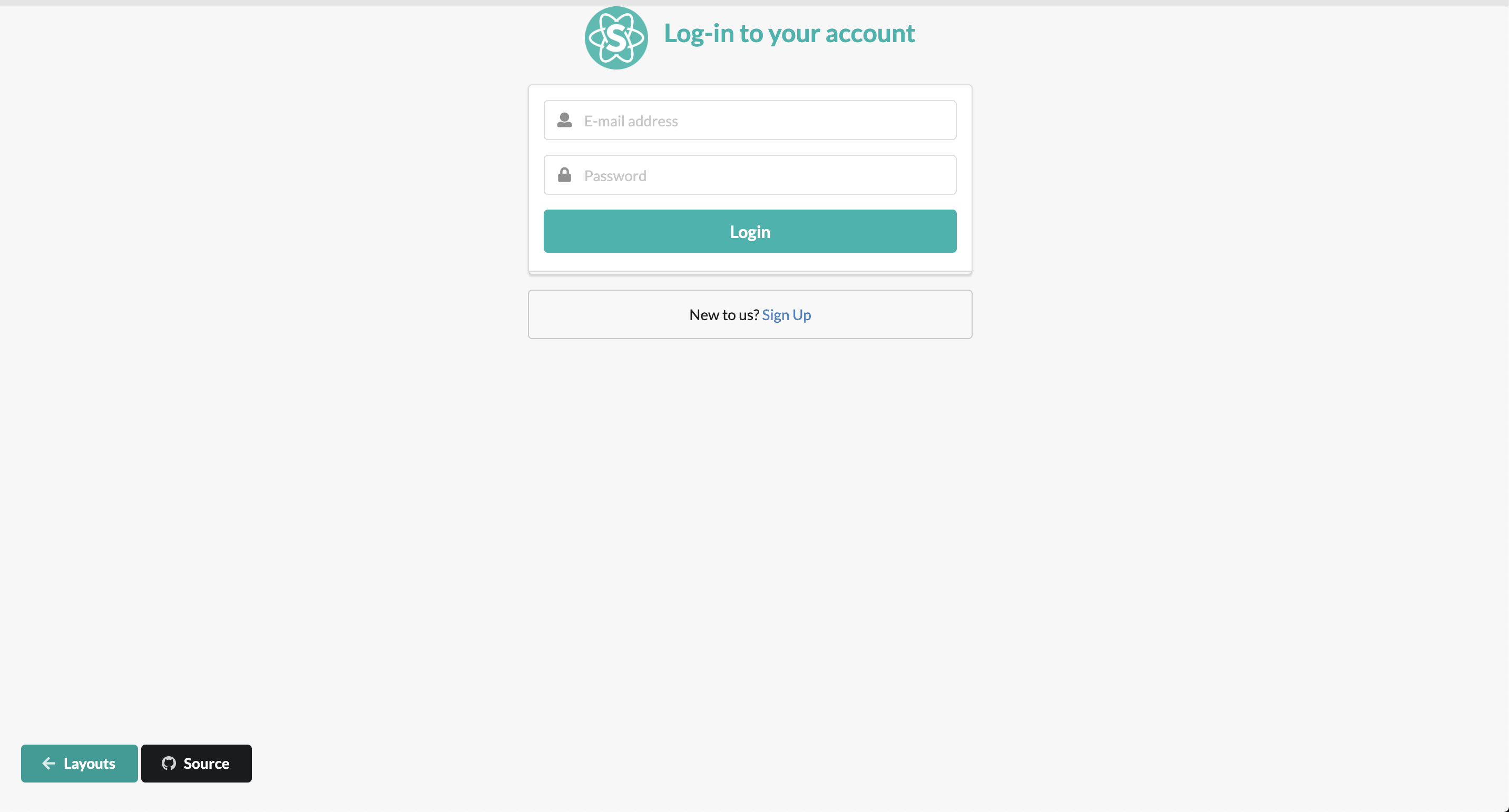 Docs: login example from official website is not laid out as expected ...
