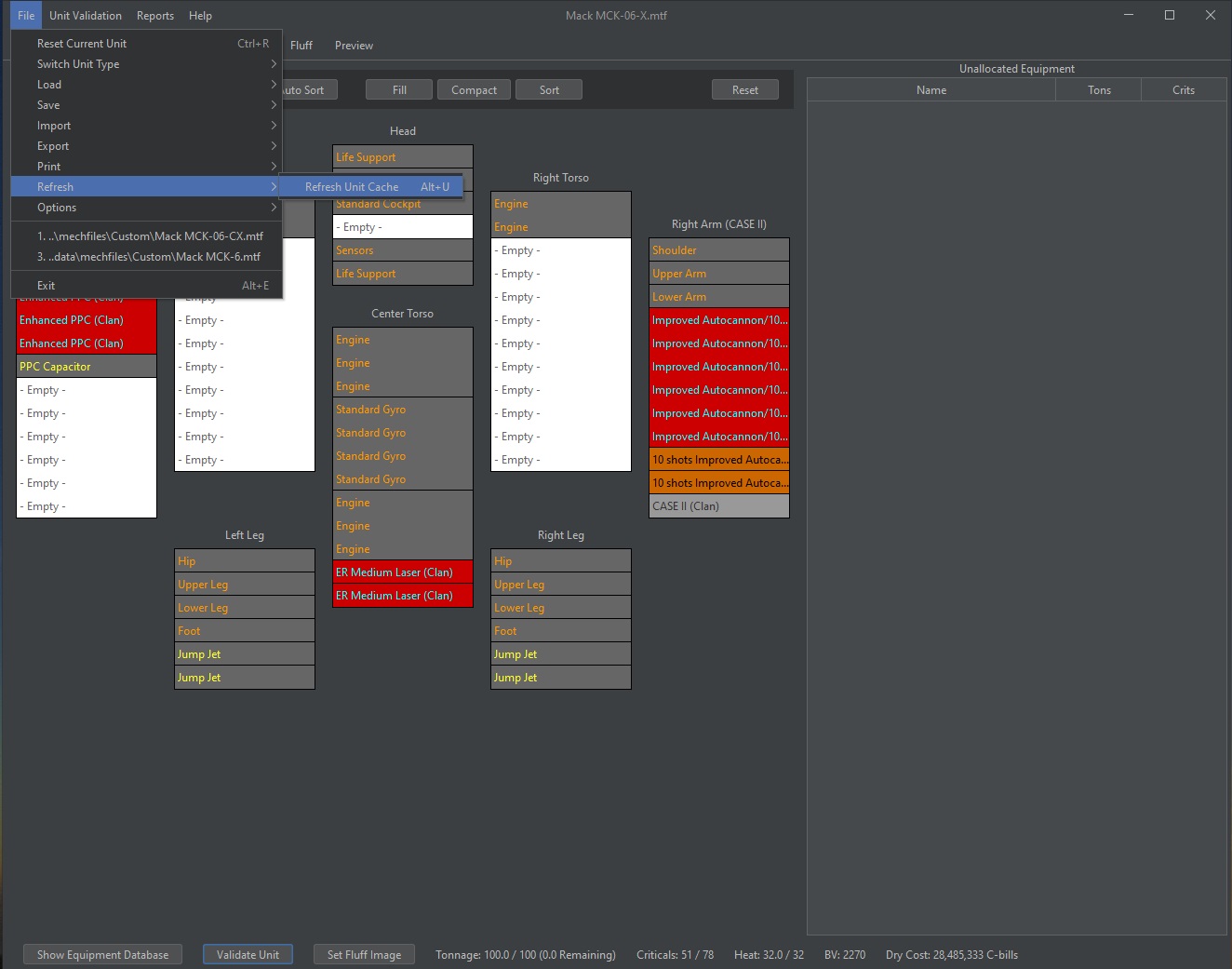 Problem with PPC Capacitors in Mixed Tech Mechs and Vehicles · Issue ...