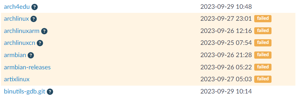 bfsu 镜像站中大量镜像同步失败，疑似与硬盘空间不足有关 · Issue #1831 · tuna/issues · GitHub