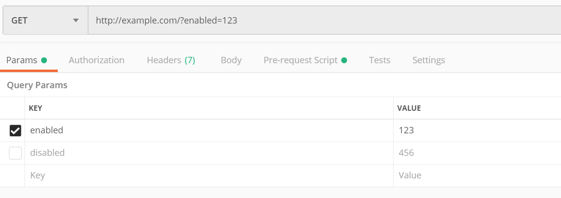 Scripting: pm.request.url inconsistent treatment of disabled params in toString() versus ...