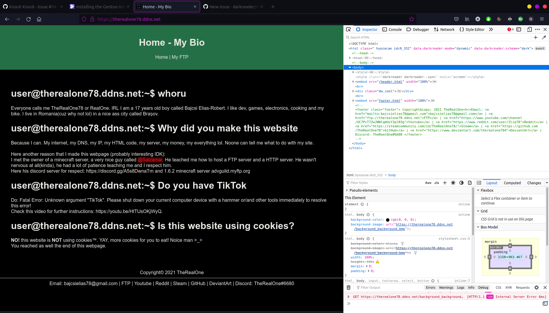 [Broken Website] Dark reader blocks background-image · Issue #7084 · darkreader/darkreader · GitHub