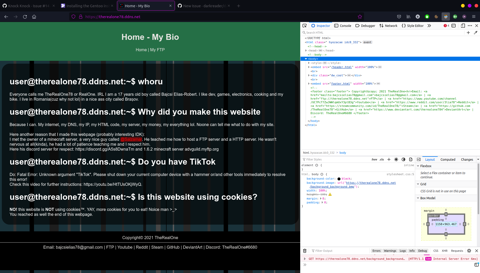 [Broken Website] Dark reader blocks background-image · Issue #7084 · darkreader/darkreader · GitHub