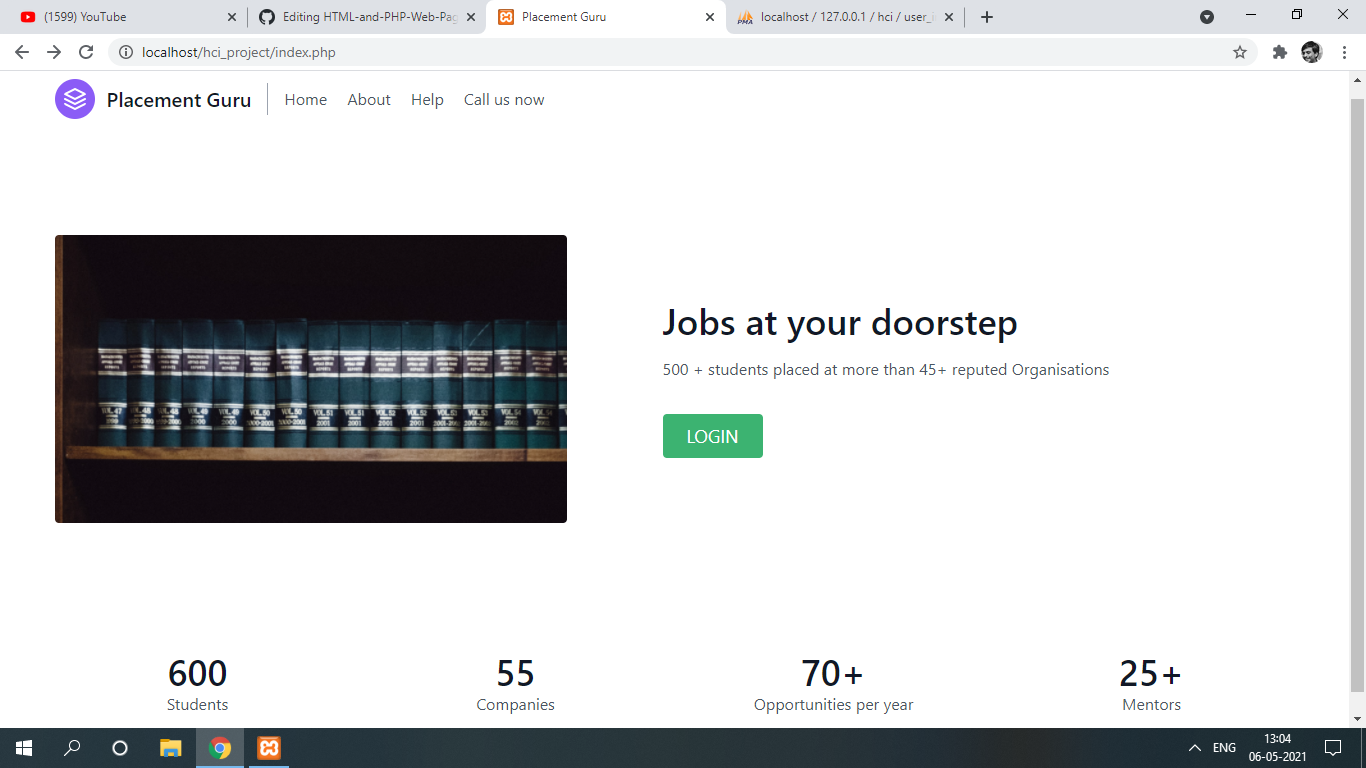 GitHub - Tanmayrg1999/HTML-and-PHP-Web-Pages-for-A-student-Campus ...