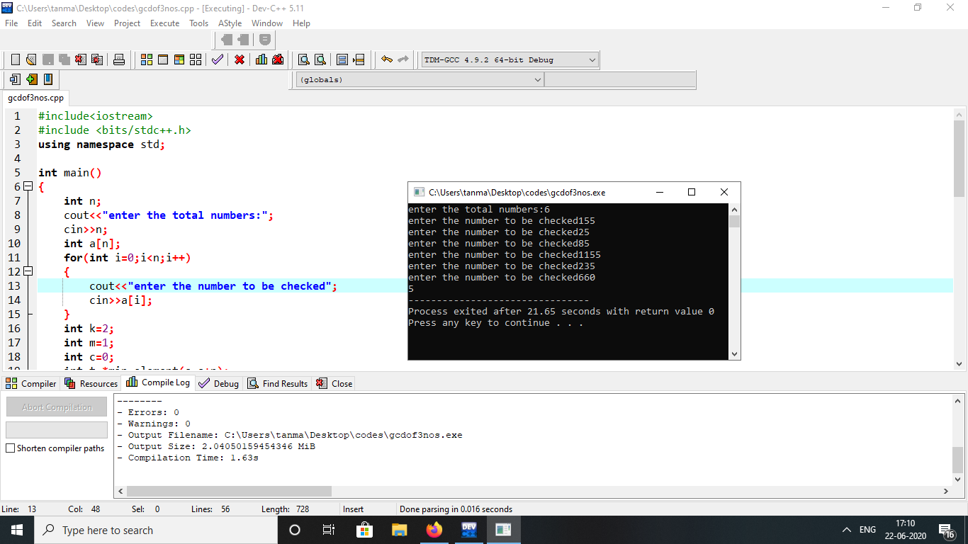 GitHub - Tanmayrg1999/GCD_of_N_numbers: GCD stands for Greatest Common ...