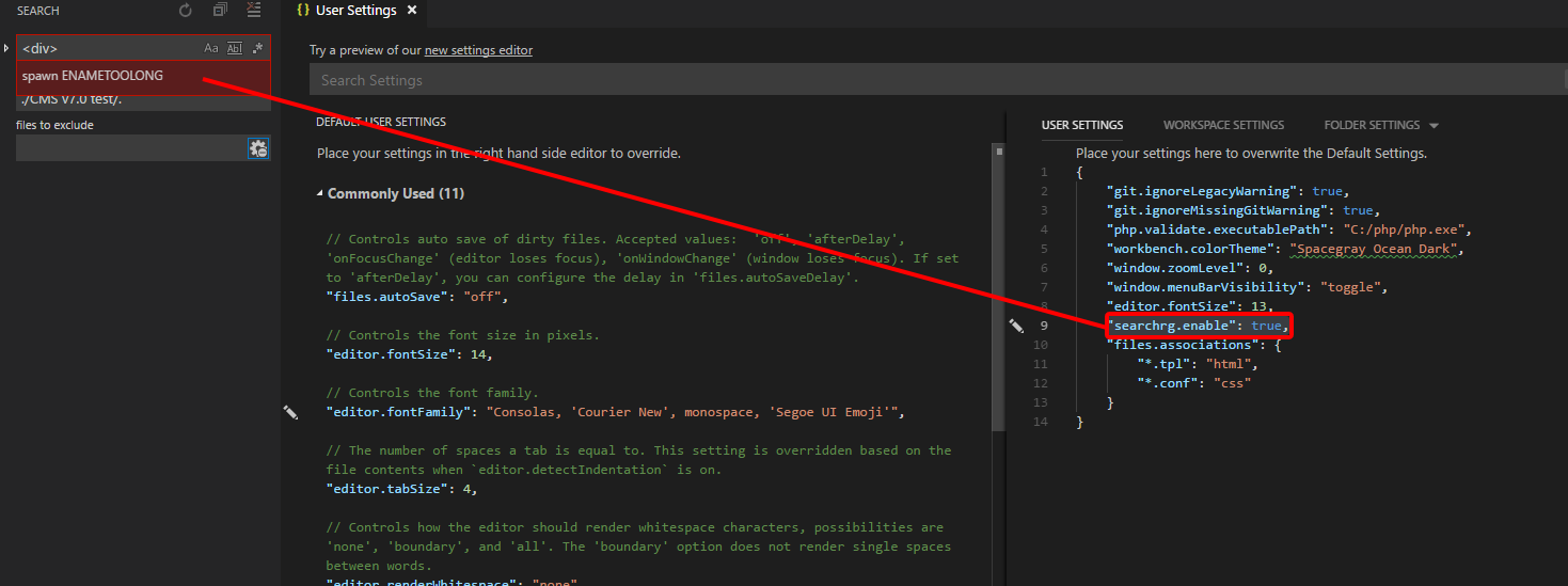 Don't merge search ignore patterns across nested workspace folders · Issue #49928 · microsoft ...