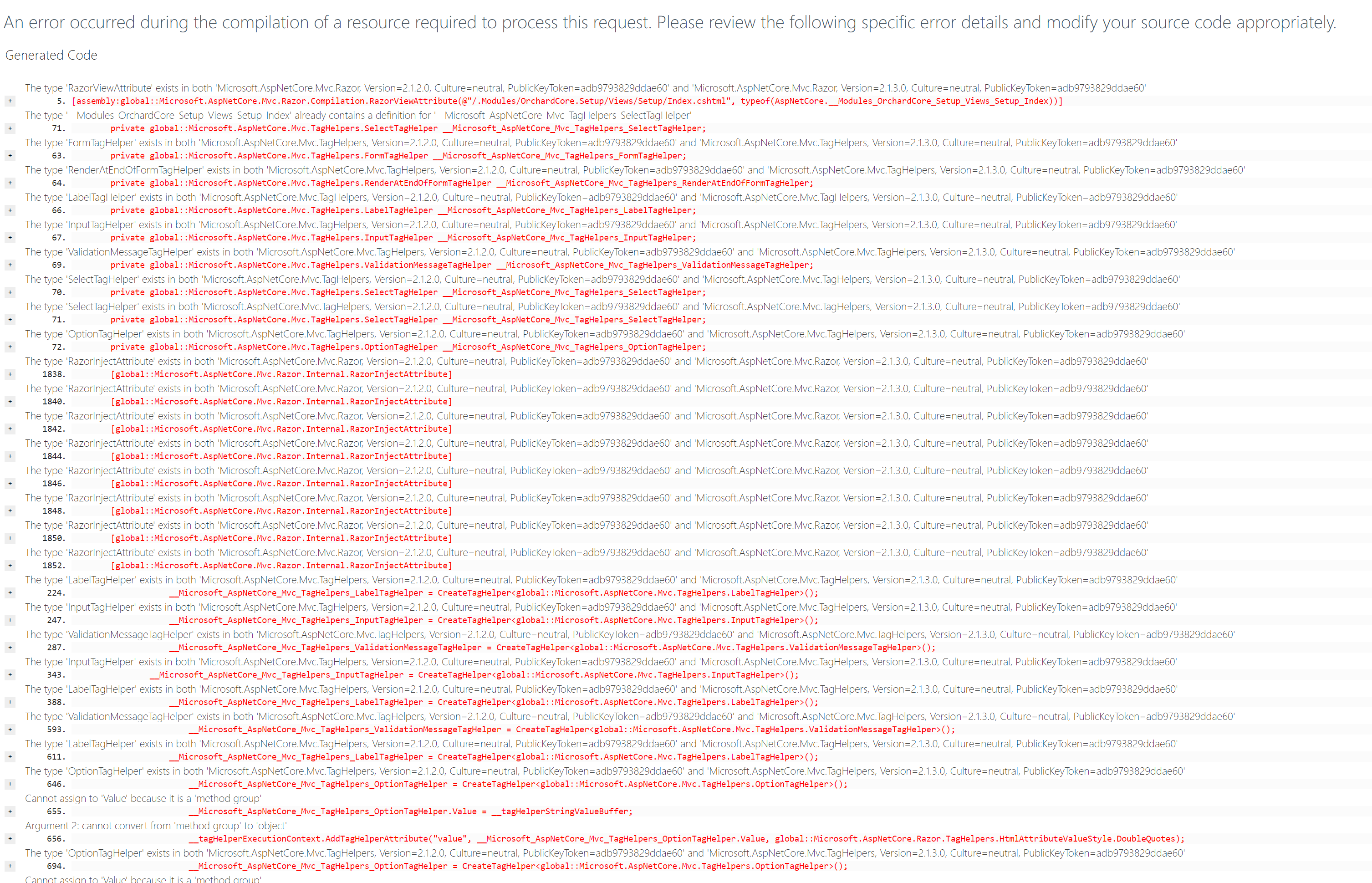 `RazorViewAttribute` exists in multiple places. · Issue #2474 ...