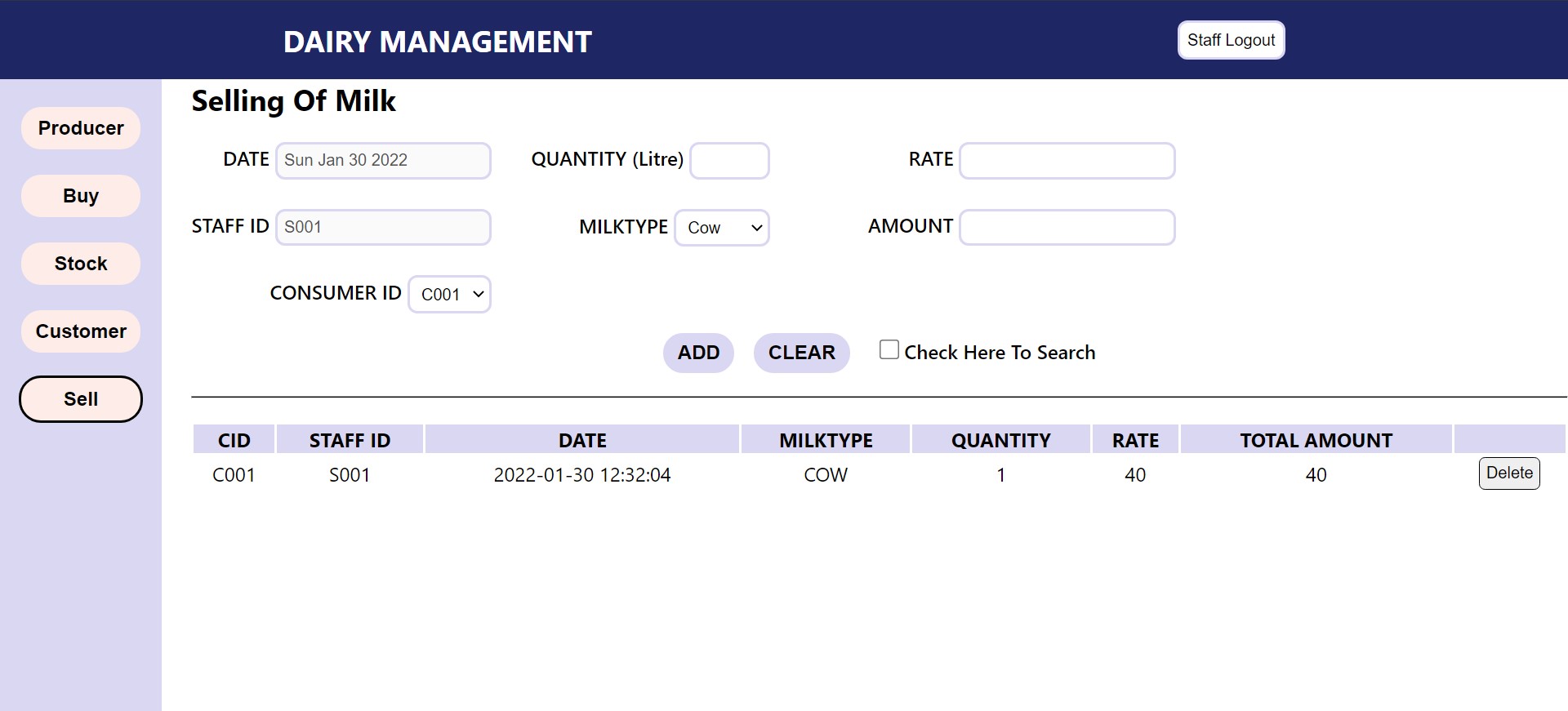 GitHub - SwasthikJP/Dairy-Management