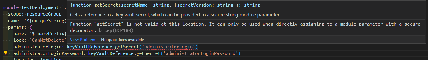 [Bug Report]: Microsoft.Sql administratorLogin is not designated as a secure string · Issue ...
