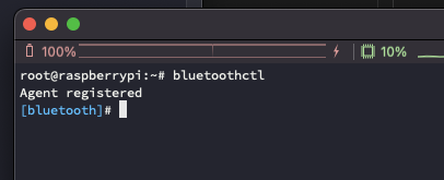 bluetoothctl 사용 - BWT901CL, RaspberryPI Connection in python3