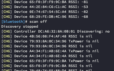 bluetoothctl 사용 - BWT901CL, RaspberryPI Connection in python3