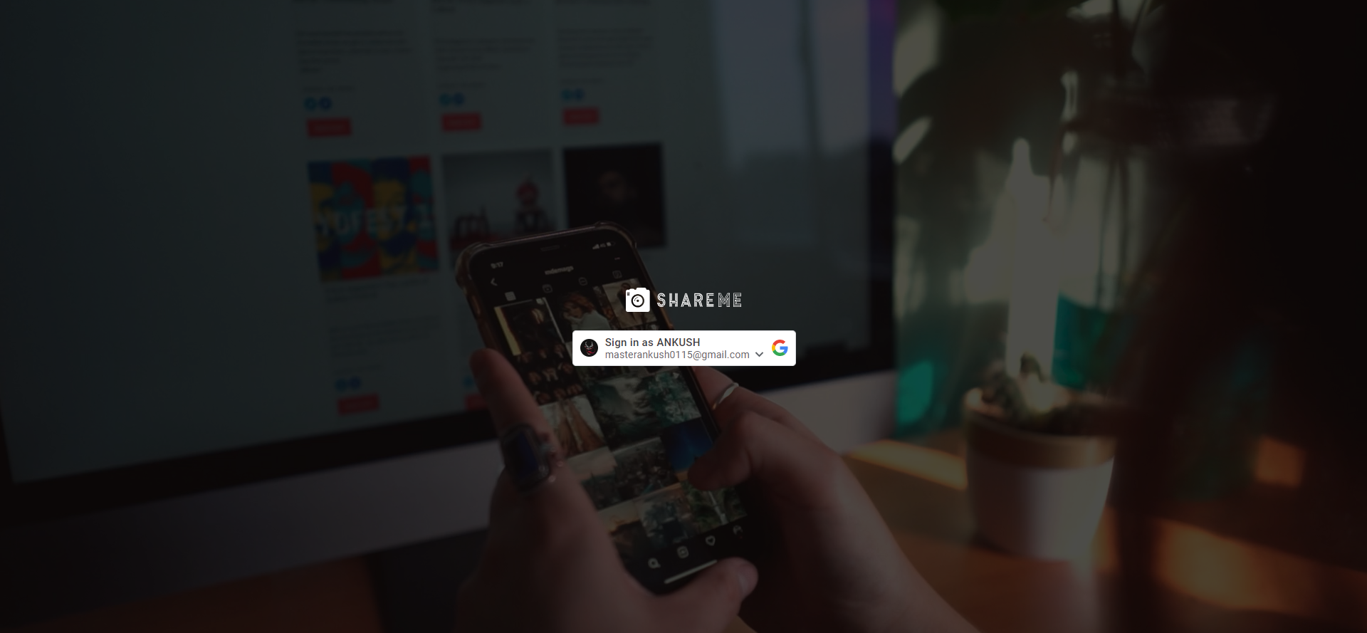 GitHub - AN01KU/ShareMe: Pinterest clone made using ReactJS, Tailwind CSS, Sanity, Google ...