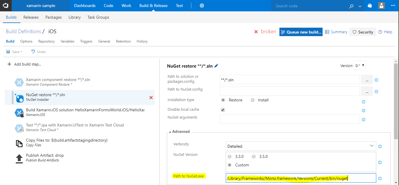 Msbuild Exe Does Not Exist At Library Frameworks Mono Framework Versions Current Lib Mono