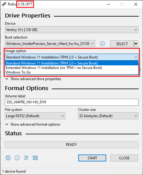 New Windows 11 Features · Issue #1983 · pbatard/rufus · GitHub