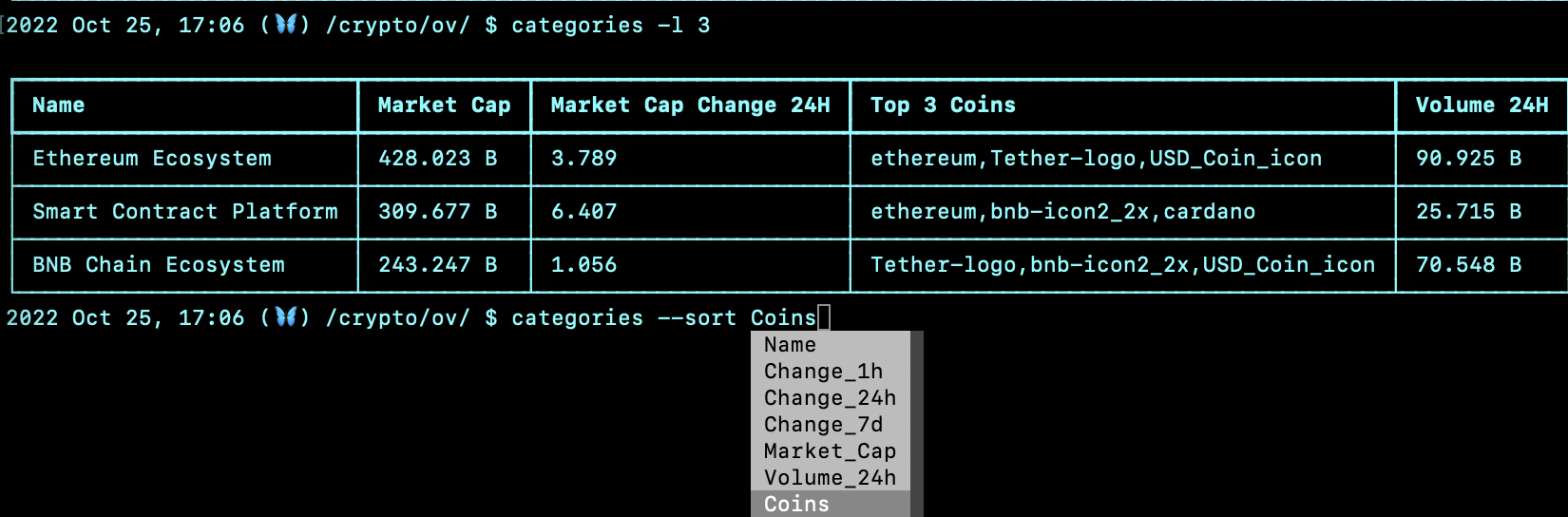 [Bug] `crypto/ov/categories` sort error · Issue #3050 · OpenBB-finance/OpenBB · GitHub