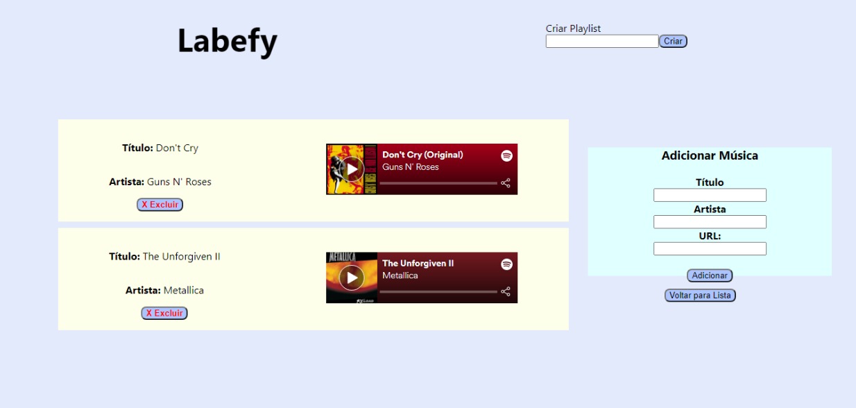 GitHub - leticiafs/labefy: http://apathetic-cars.surge.sh/