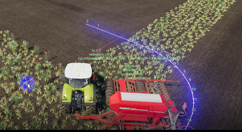 tractor with seeder makes mysterious turns at end of row - Racetrack ...