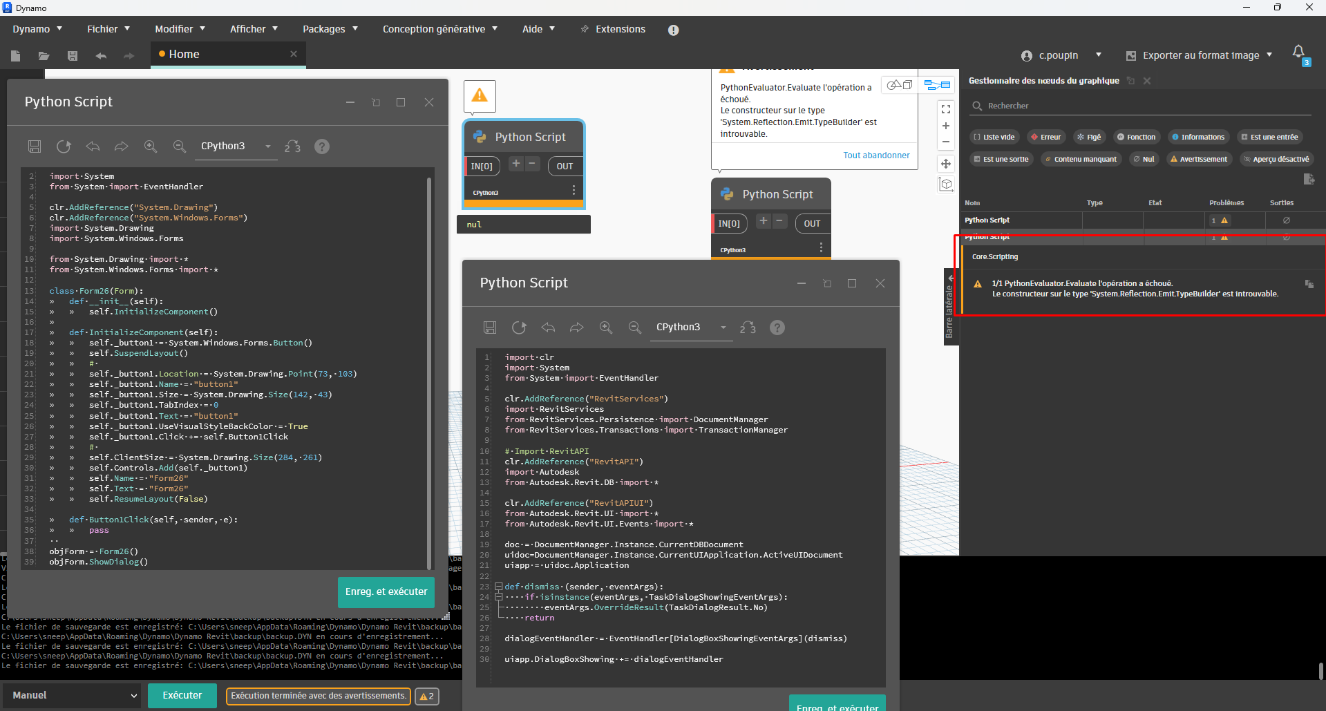 CPython3 - 'System.Reflection.Emit.TypeBuilder' was not found. · Issue #3008 · DynamoDS ...