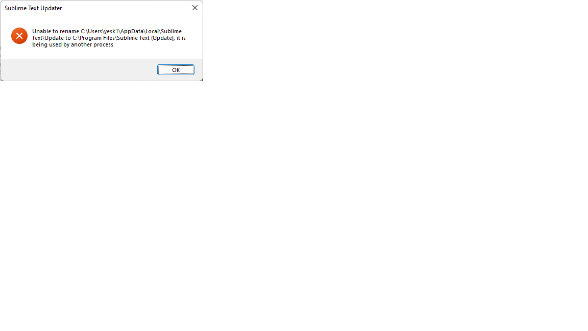 Unable to update in Windows · Issue #5132 · sublimehq/sublime_text · GitHub