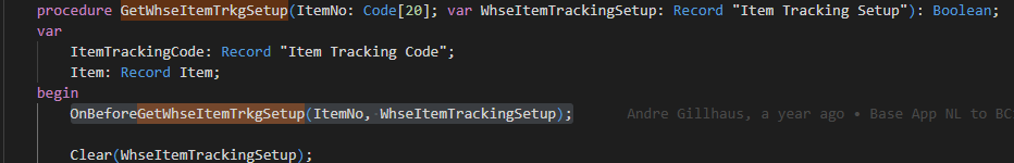 [Event Request] codeunit 6500 "Item Tracking Management" event OnBeforeGetWhseItemTrkgSetup ...