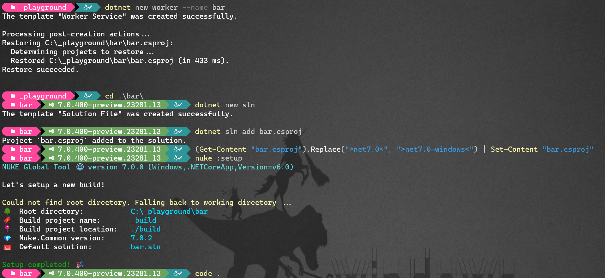 Nuke build don't work with dotnet worker template · Issue #1218 · nuke-build/nuke · GitHub