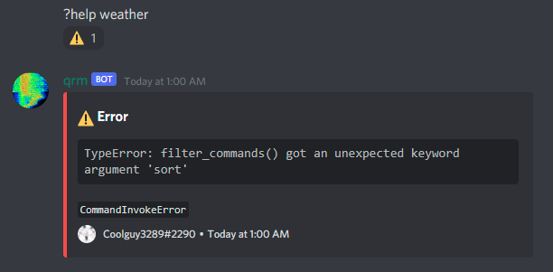 help command fails with error · Issue #432 · miaowware/qrm2 · GitHub