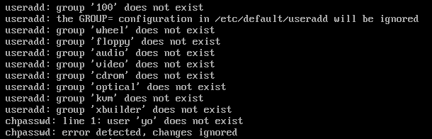 Useraddchpasswd In Installer Fails With Errors · Issue 306 · Void Linuxvoid Mklive · Github 