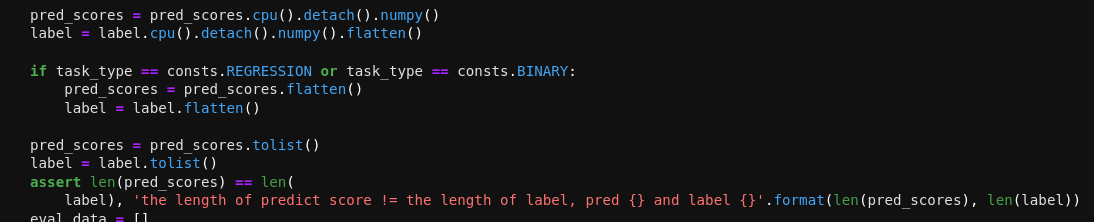 HomoNN: mismatch in the shape of predictions and labels due to TrainerBase.evaluation() function ...