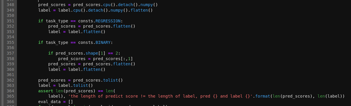HomoNN: mismatch in the shape of predictions and labels due to TrainerBase.evaluation() function ...
