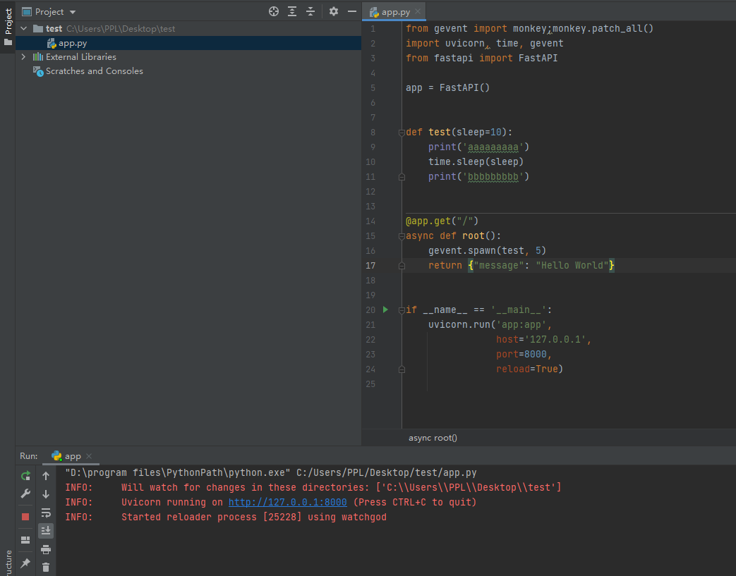 Seems to be in conflict with gevent monkey.patch_all() · Issue #4873 · fastapi/fastapi · GitHub