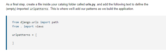Issue with "Django Tutorial Part 2: Creating a skeleton websit ...