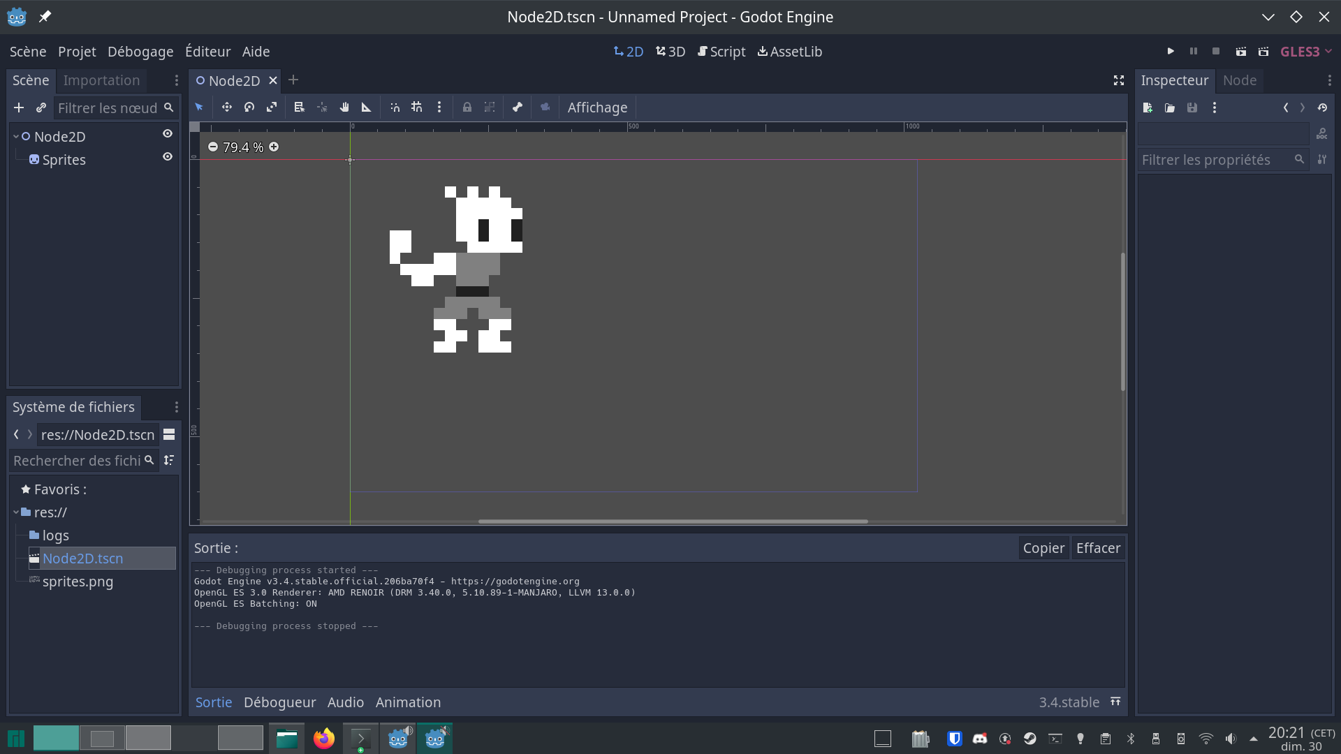 Importing a low resolution png (for pixel perfect games) as a texture2D in Godot 4.0.alpha1 ...