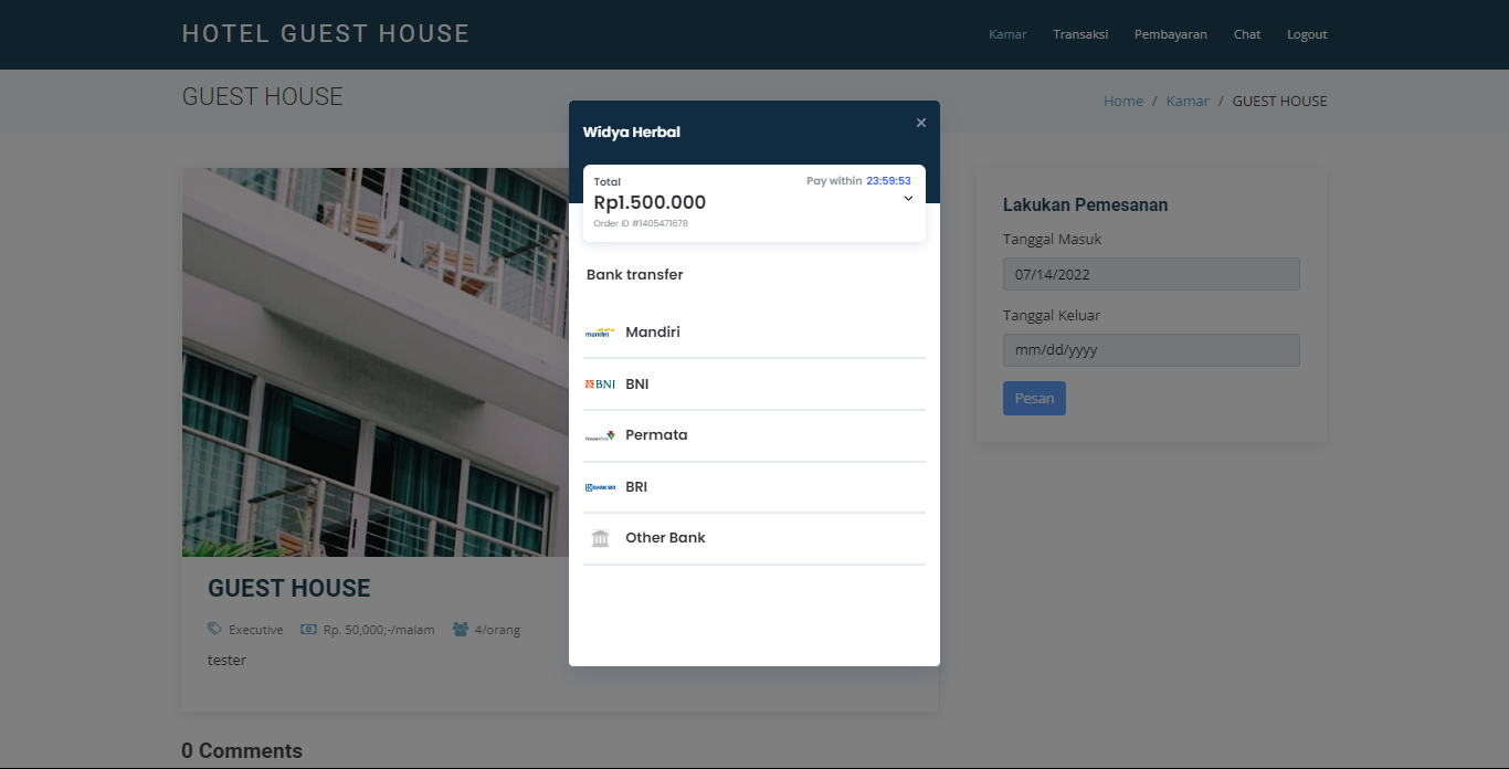 GitHub - enang-opensource/reservasi-hotel: Sistem pemesanan dan ...