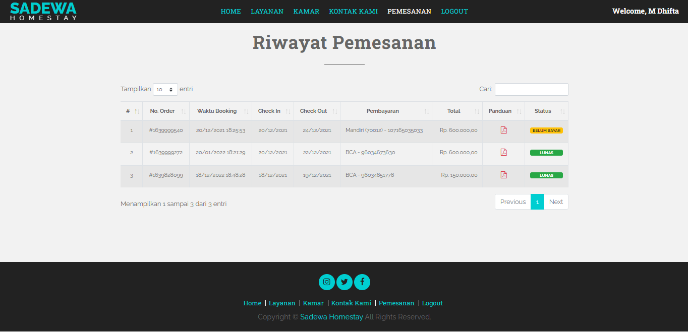 GitHub - enang-opensource/homestay-order: Sistem pemesanan kamar ...