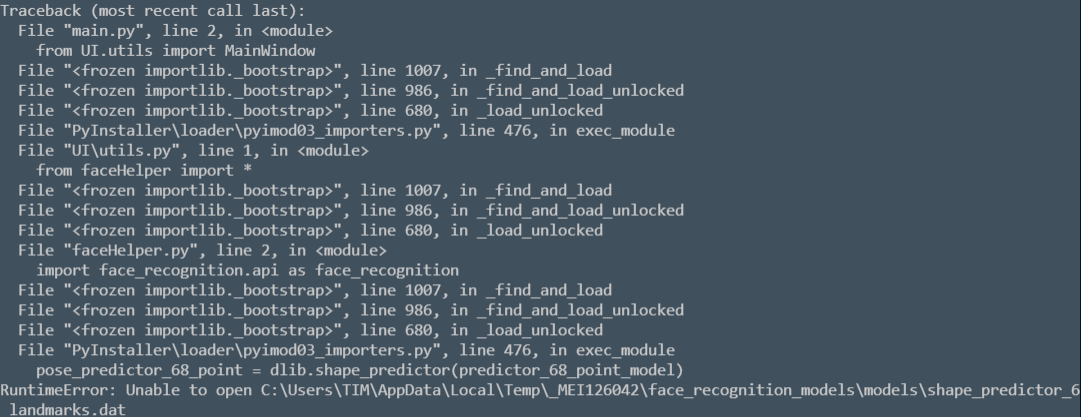 The potential issues by pyinstaller packaging · Issue #14 · MUST-Quick ...