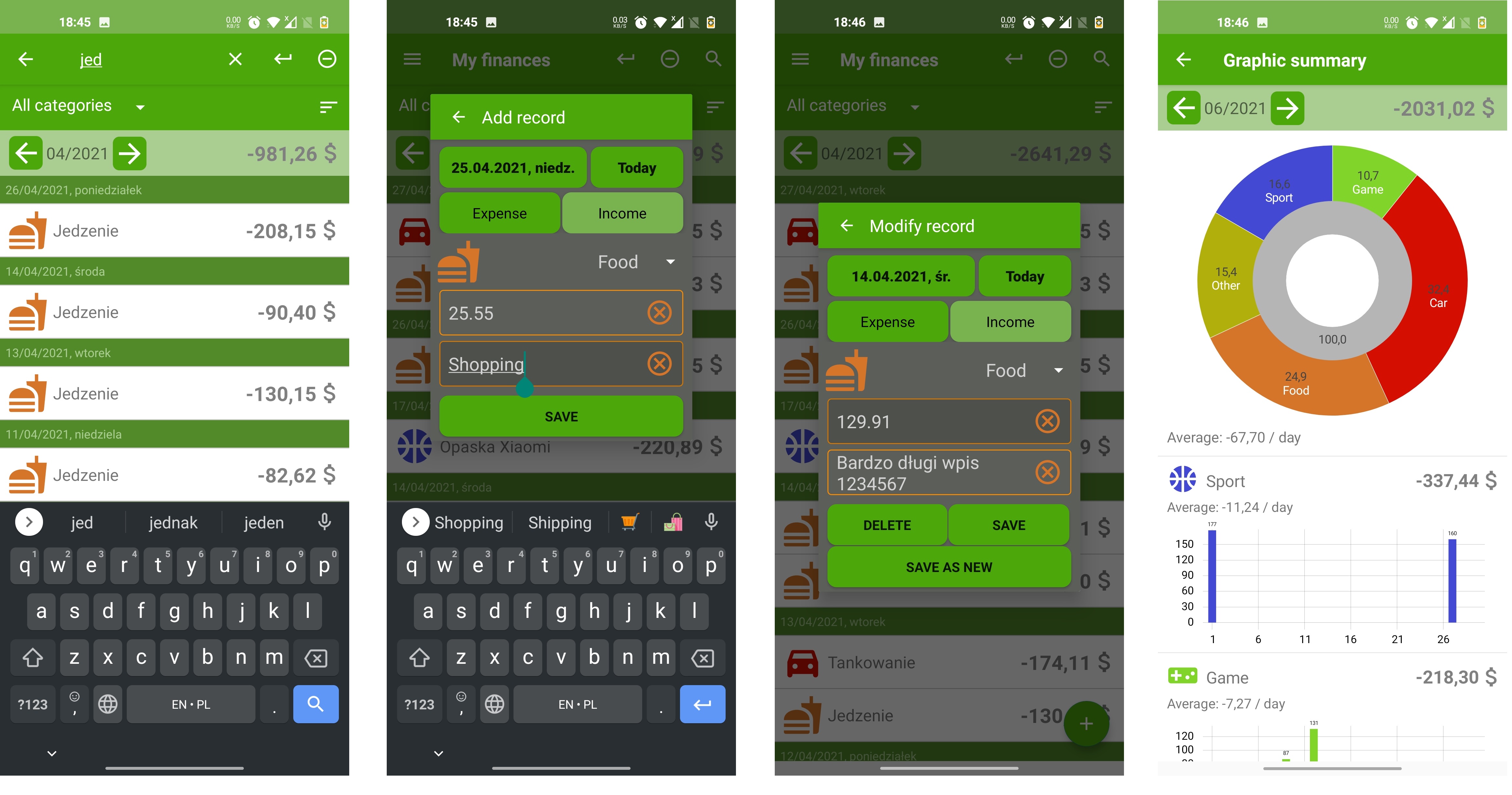 GitHub - lukasz94w/my-finances: Android application which allows to control personal expenses