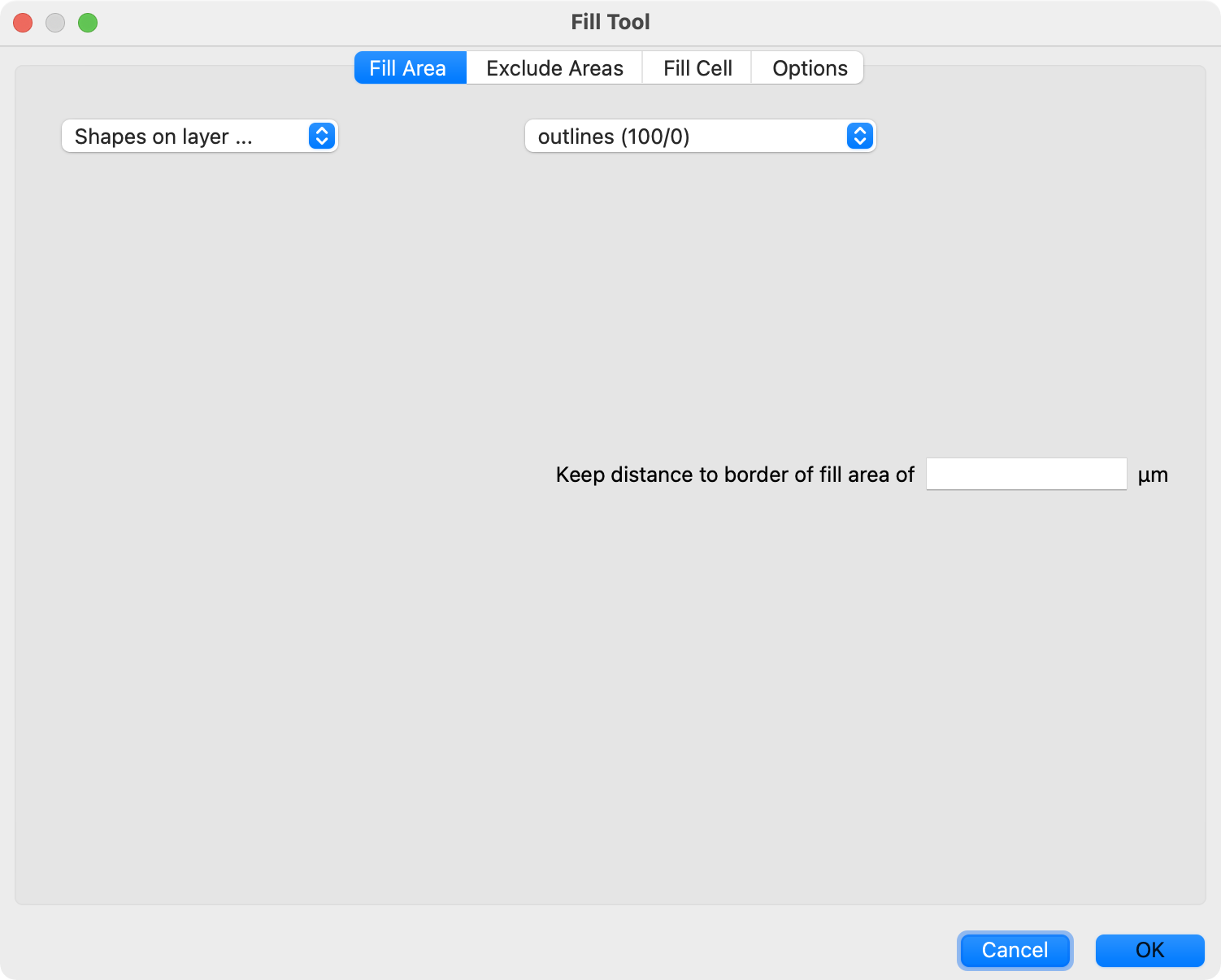 Mac: Fill Tool missing most parameters · Issue #1094 · KLayout/klayout · GitHub