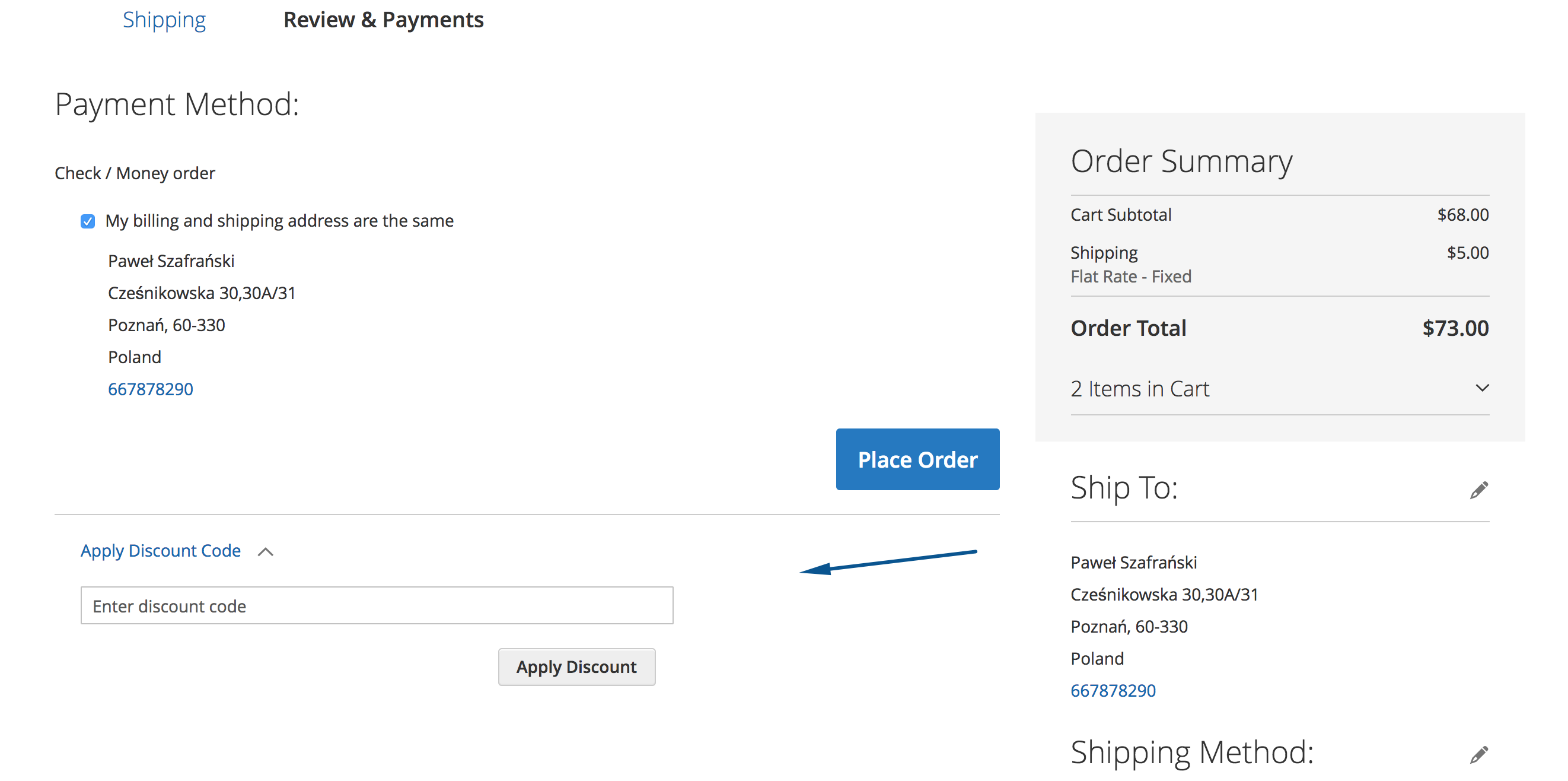 Missing discount code form · Issue #42 · SnowdogApps/magento2-vue-checkout · GitHub