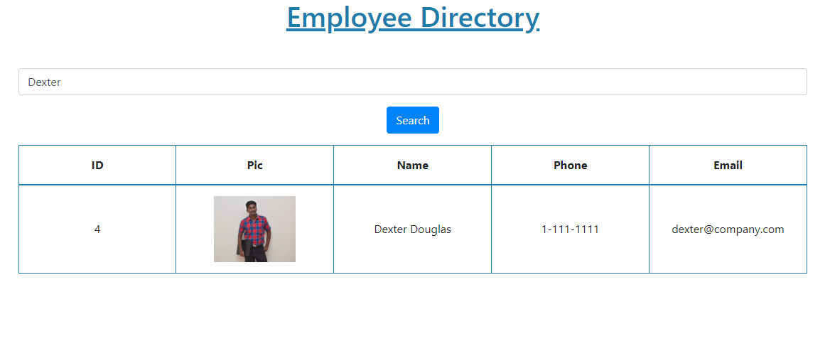 GitHub - LJBarnes/employee_directory: React employee directory with search feature