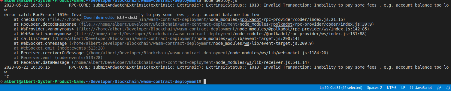 Error Rpc Core Submitandwatchextrinsic Extrinsic Extrinsic Extrinsicstatus 1010 Invalid