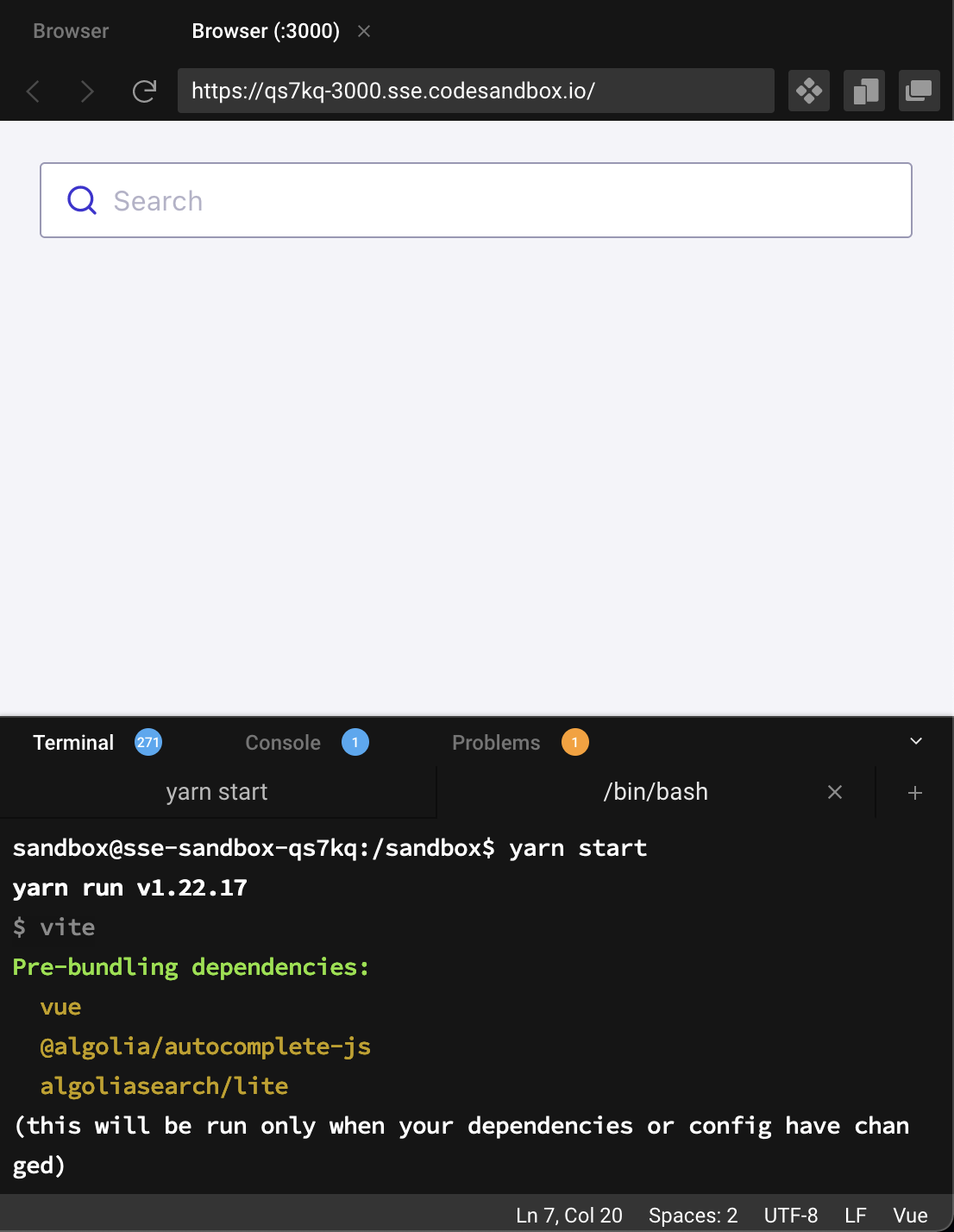 Cannot Get With Vite Sandbox · Issue 6237 · Codesandbox Codesandbox Client · Github