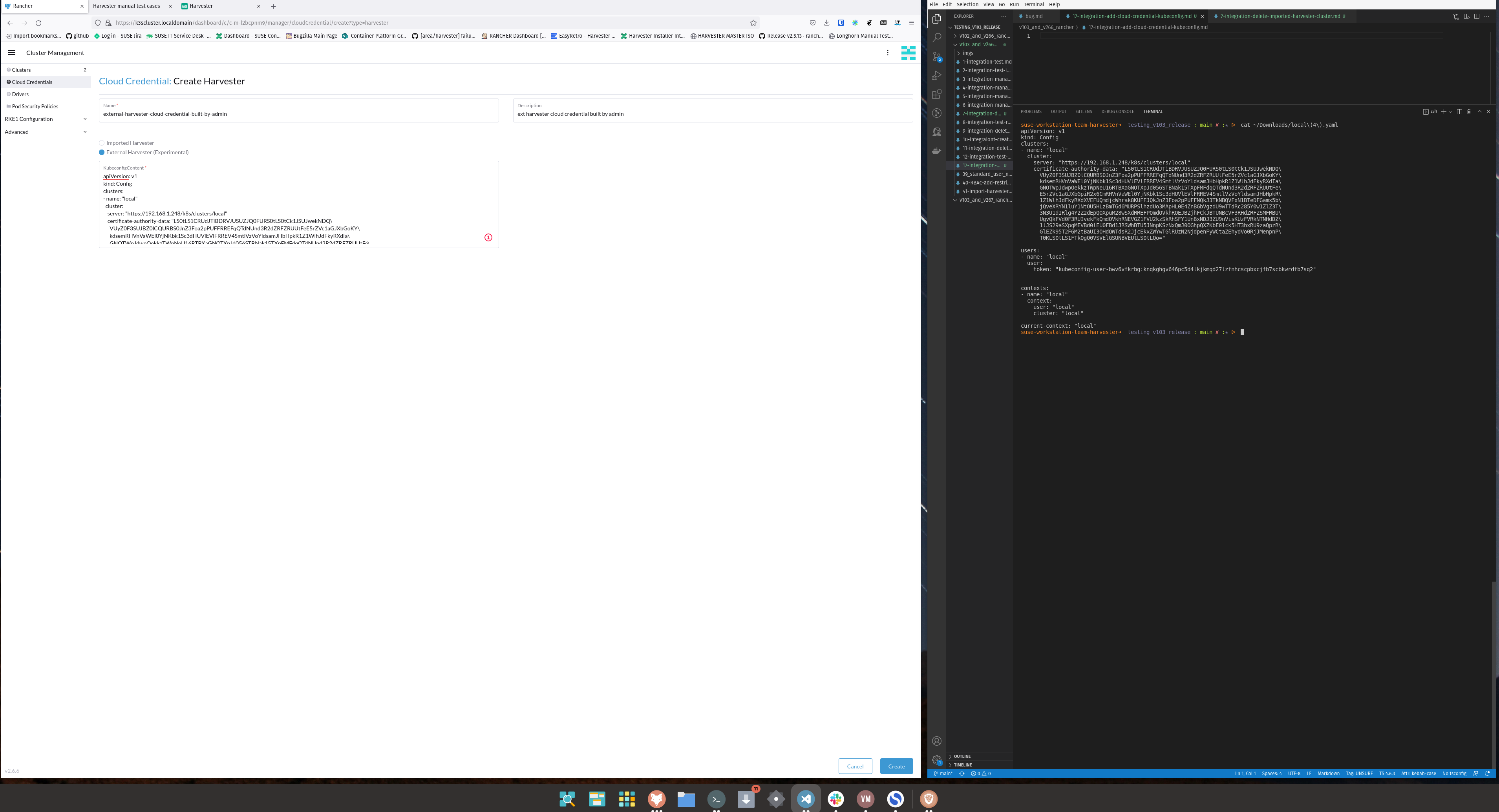 [BUG] Unable to provision RKE2 cluster from external Harvester cloud credential · Issue #2590 ...