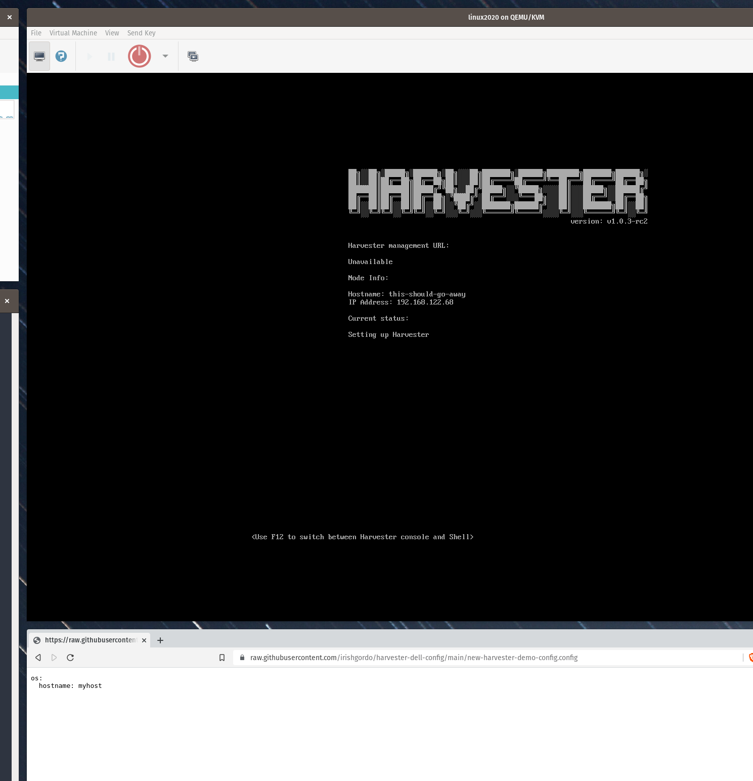Bug Hostname Given Via Remote Harvester Configuration Not Respected