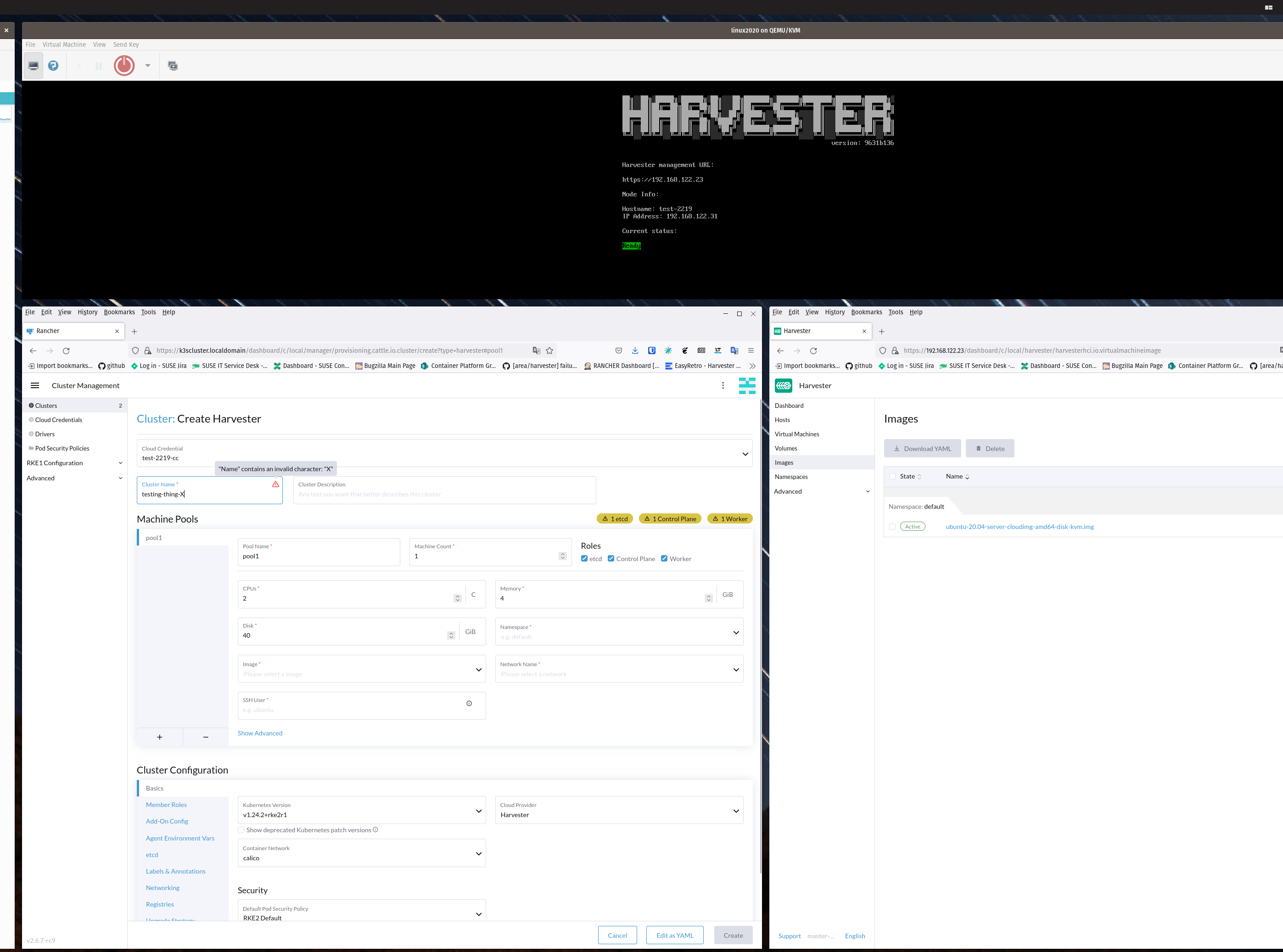 [BUG] No Error In UI When Cluster Name From RKE2 Cluster Creation Doesn't Meet RFC 1123 · Issue ...