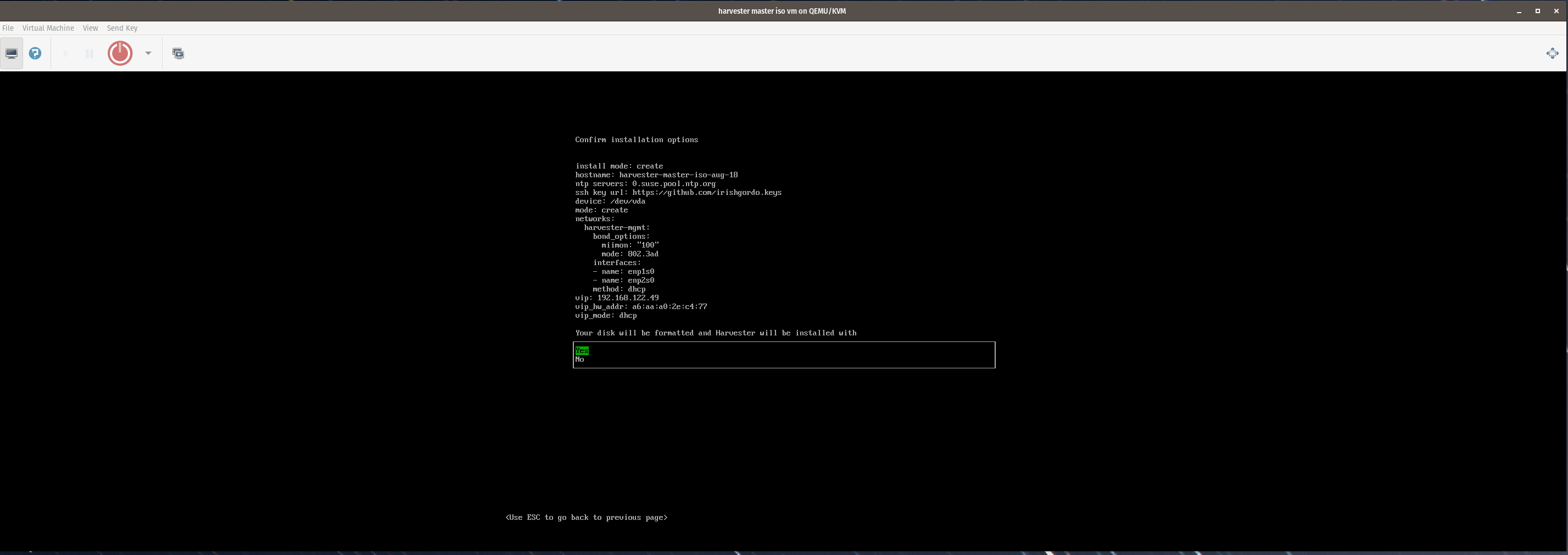 [BUG] - Bridge mode goes back to balance-tlb after installation · Issue #2675 · harvester ...