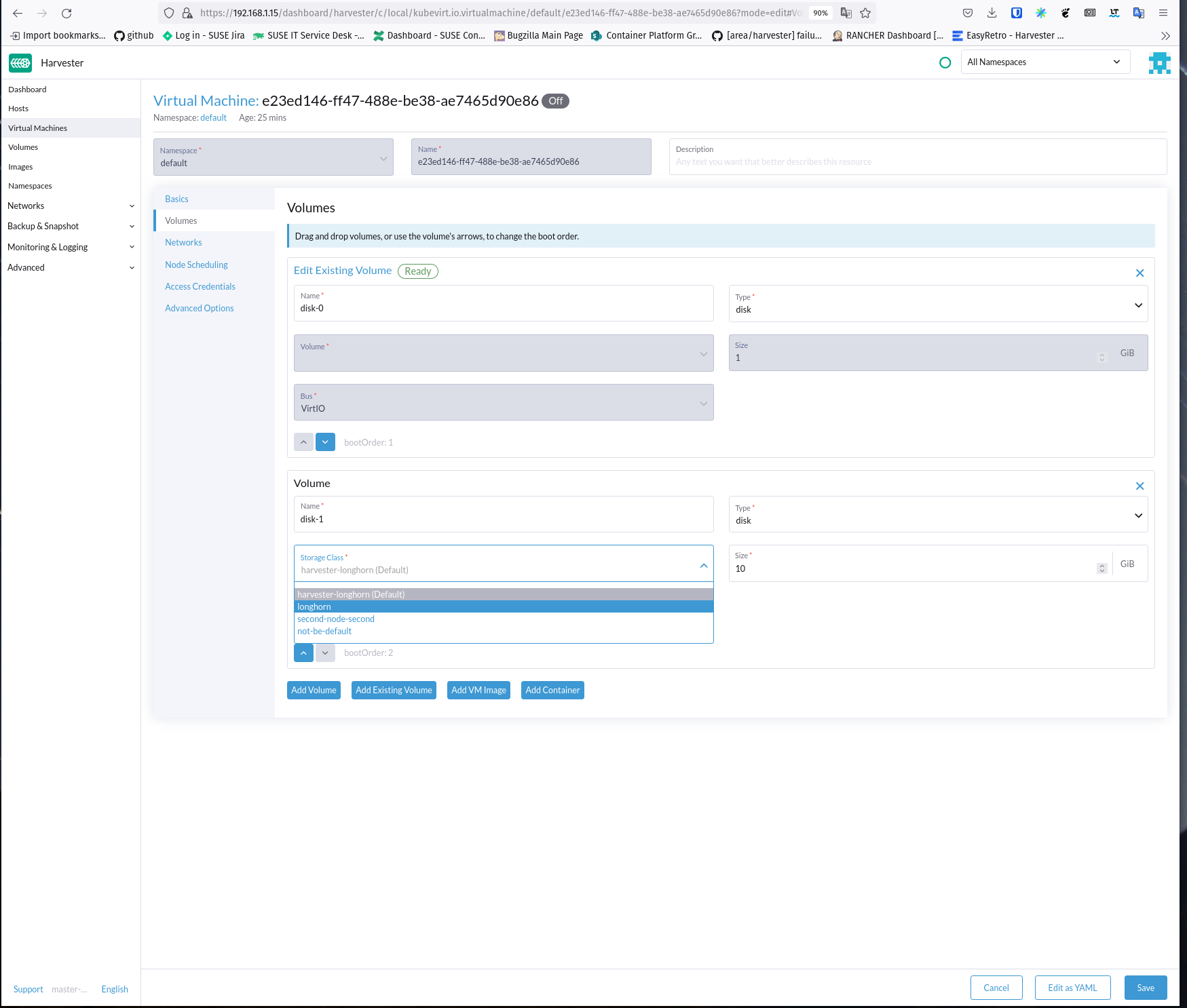 Bug Cannot Edit Storage Class When Adding Volume On Edit Vm Page