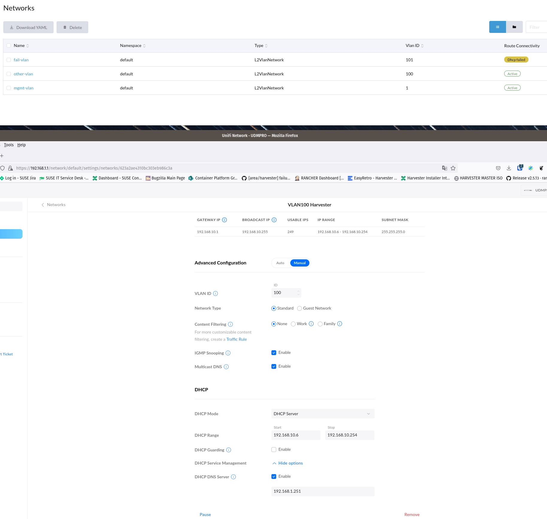 [BUG] DHCP fails for tagged VLAN on mgmt cluster network · Issue #2891 · harvester/harvester ...