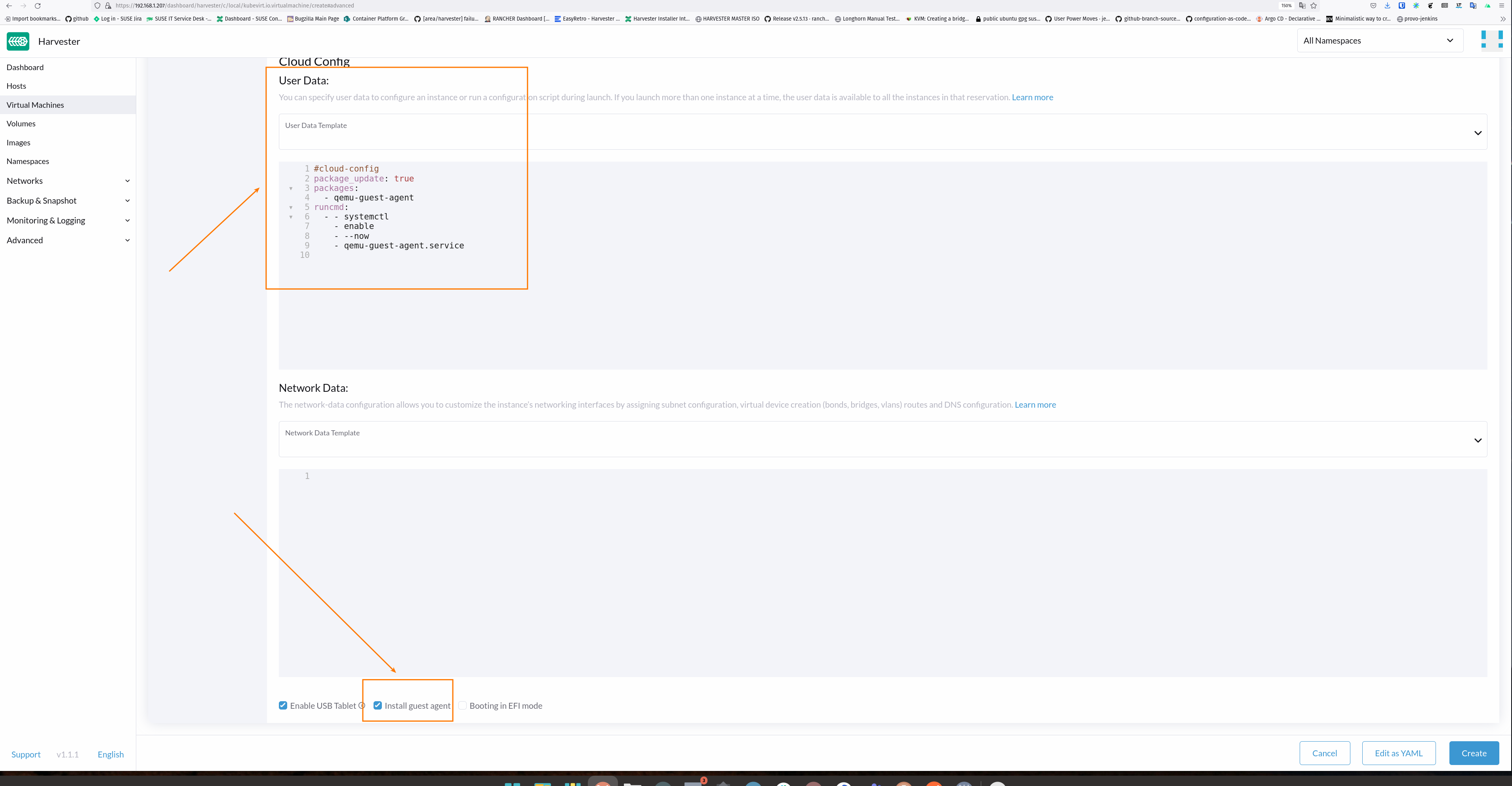 [BUG] Can not control qemu-guest-agent cloud-init from RKE2 & RKE1 Creation · Issue #3392 ...