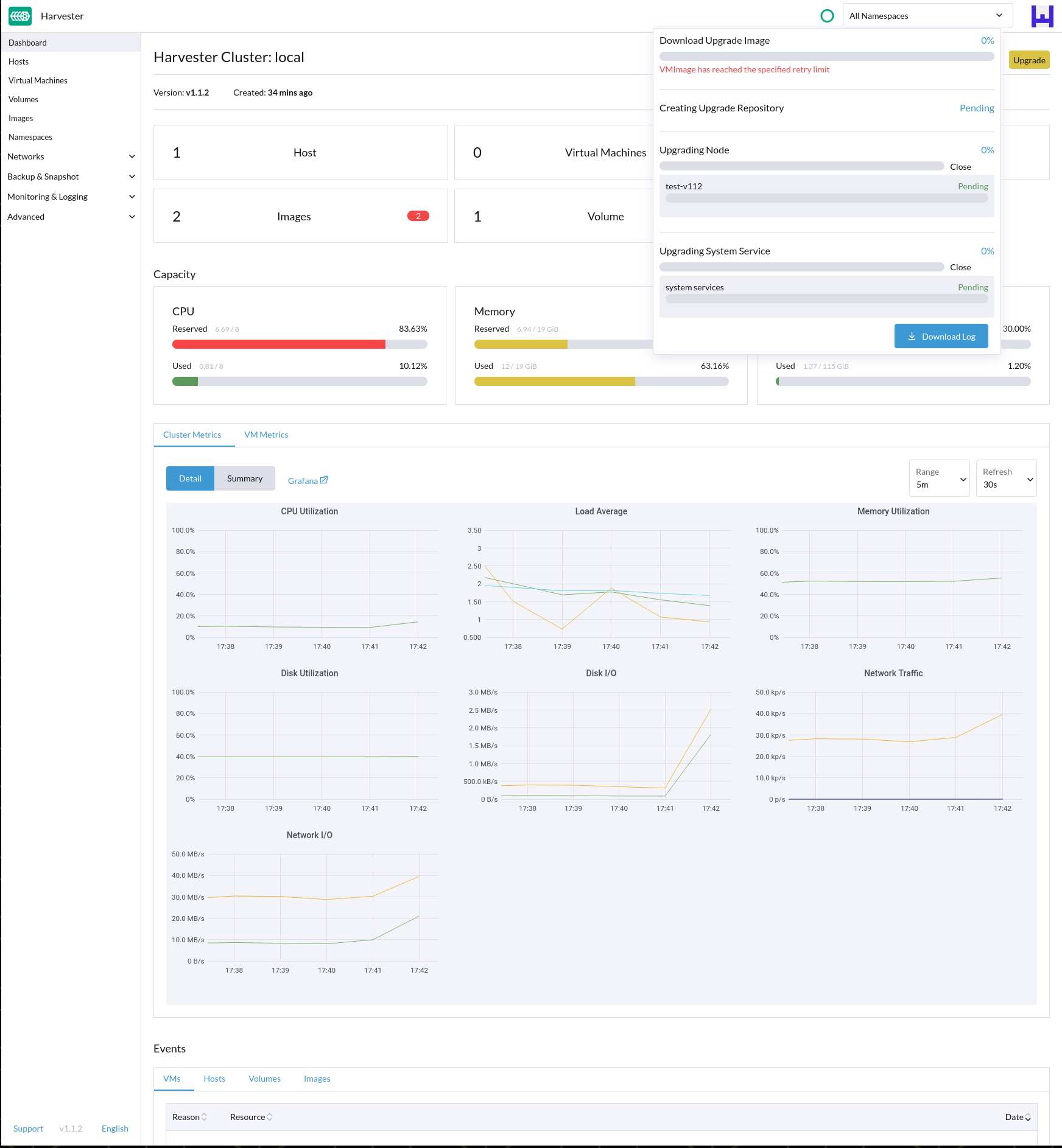 [BUG] No error displayed when upgrading to use an invalid download url · Issue #3310 · harvester ...