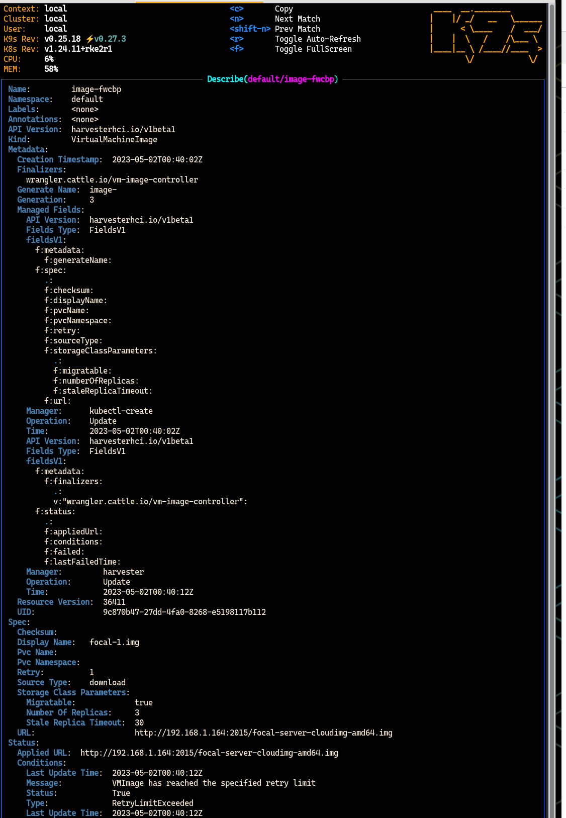 [BUG] No error displayed when upgrading to use an invalid download url · Issue #3310 · harvester ...